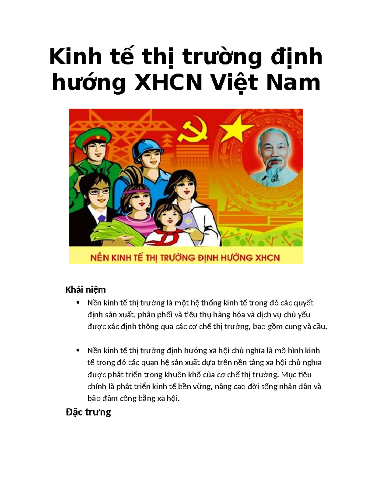 Kinh tế thị trường định hướng XHCN Việt Nam - Kinh tế thị trường định ...