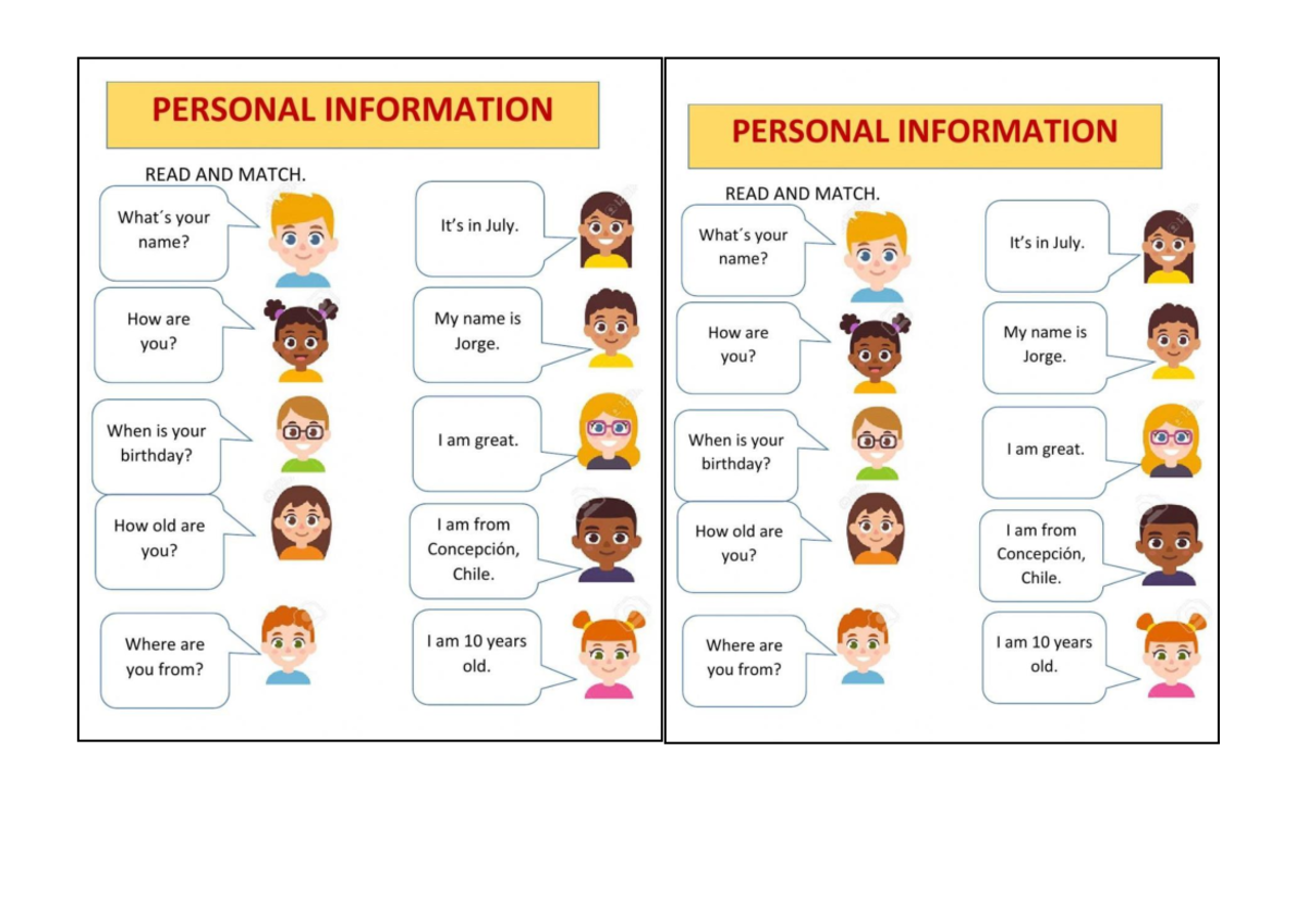 Presentation Personal 22 Fotocopias - Ingles - Studocu