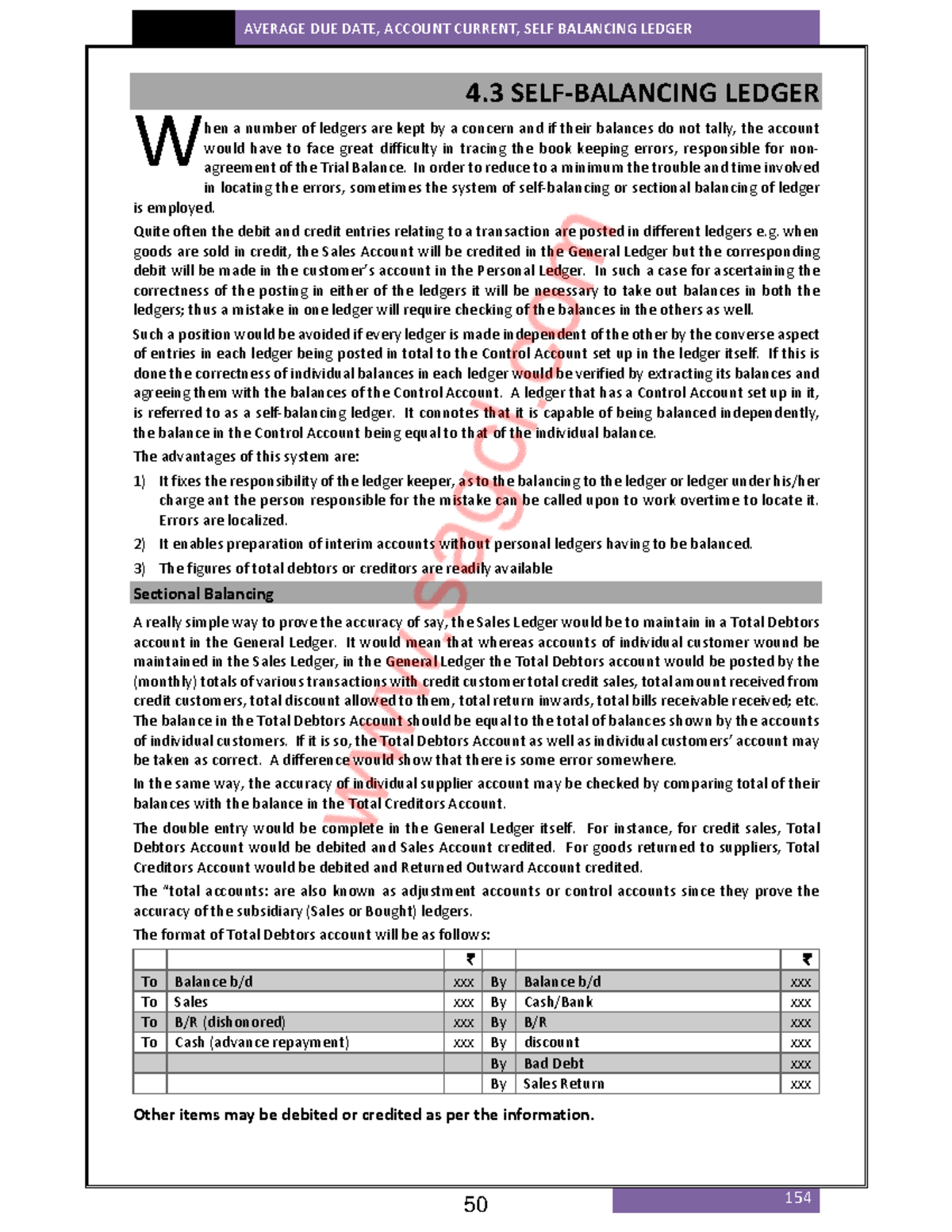 Cmainter Self Bal Ledg - Agriculture - 154 4 SELF-BALANCING LEDGER hen ...