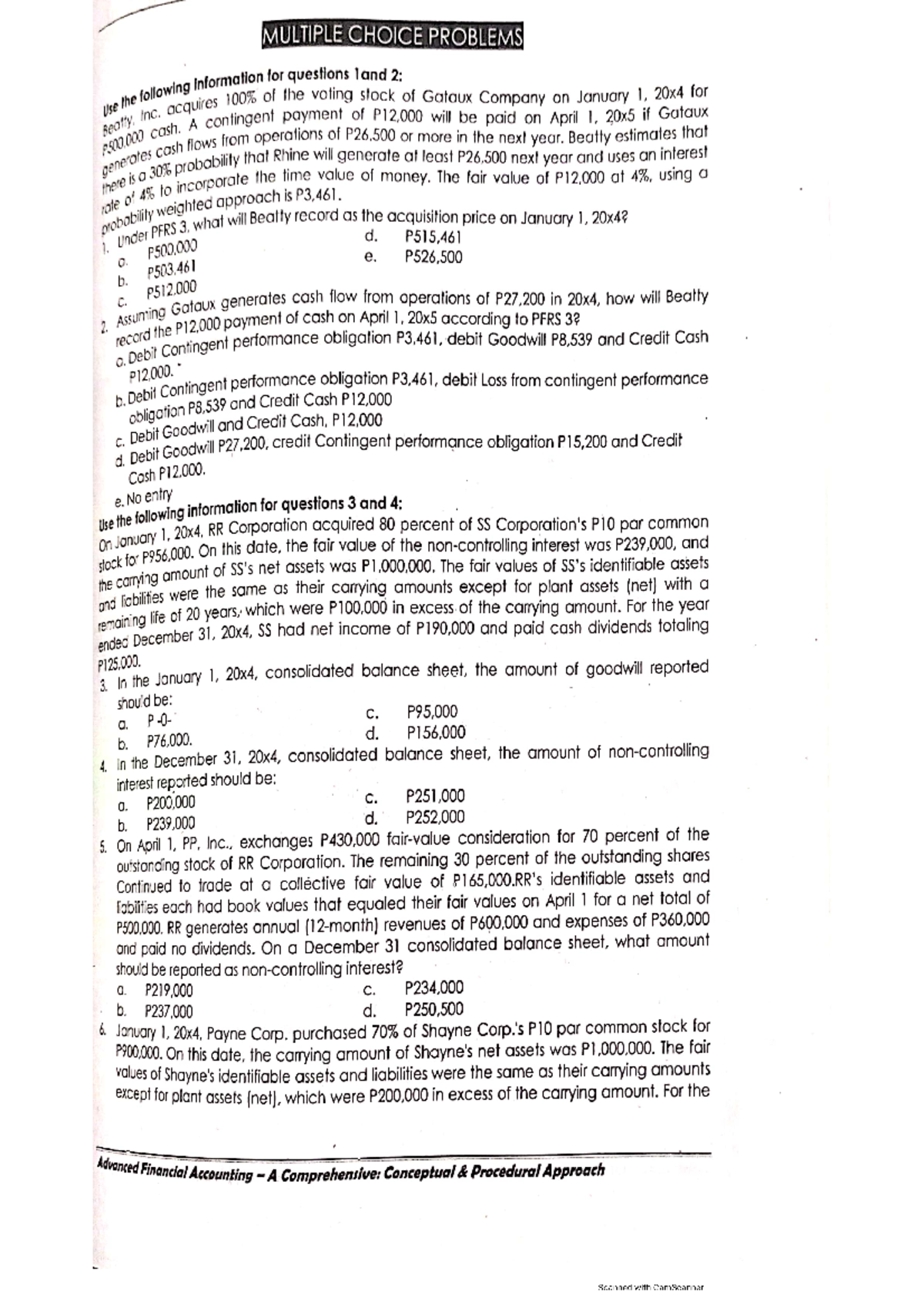 Chapter 3 - Buscom Multiple choice gets answer for problems - Biotecnologia - StuDocu