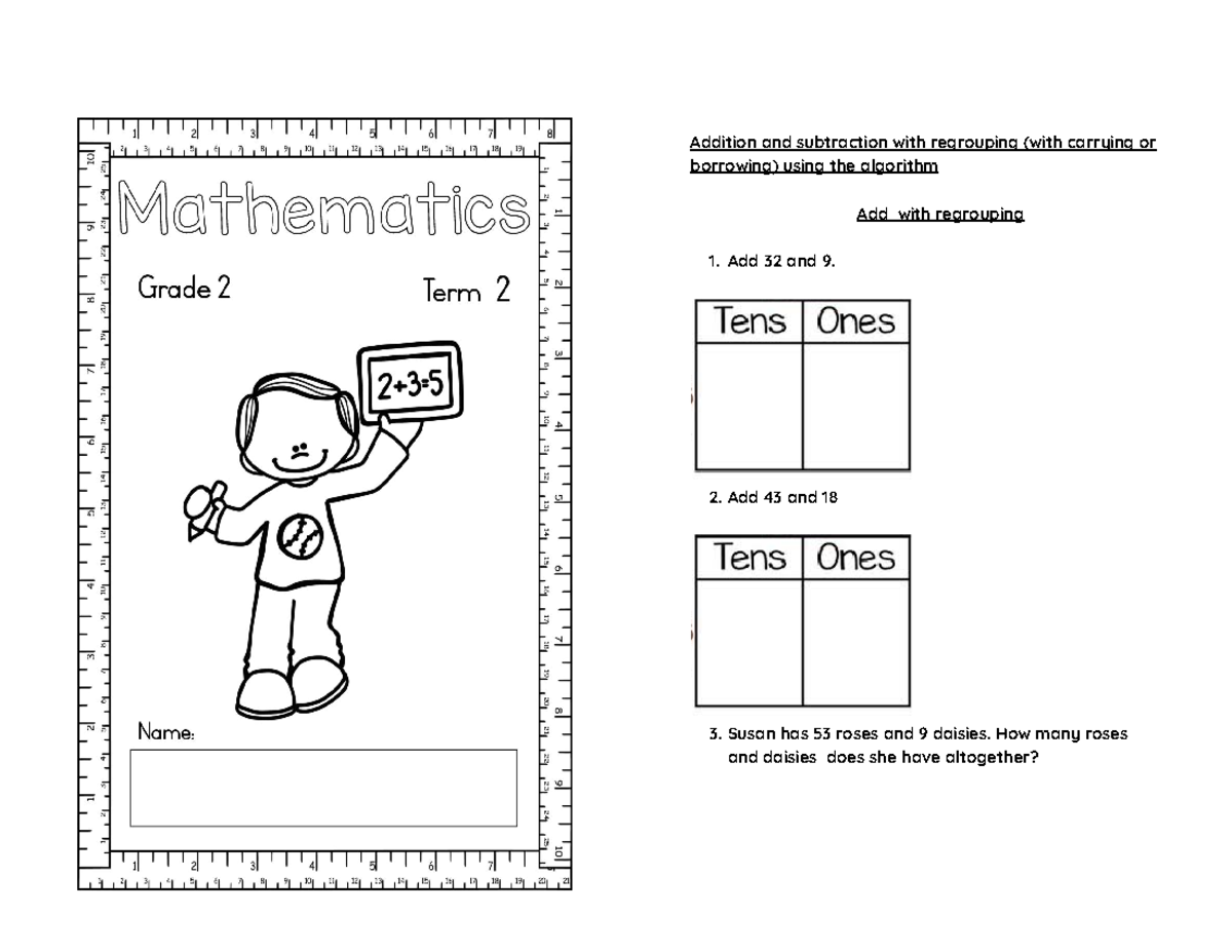 Addition and subtraction with regrouping (with carrying or borrowing ...