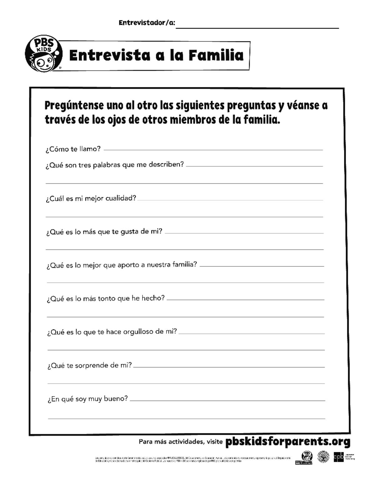 Family-Interview-Spanish - Propósito, contenido y enfoques para la ...
