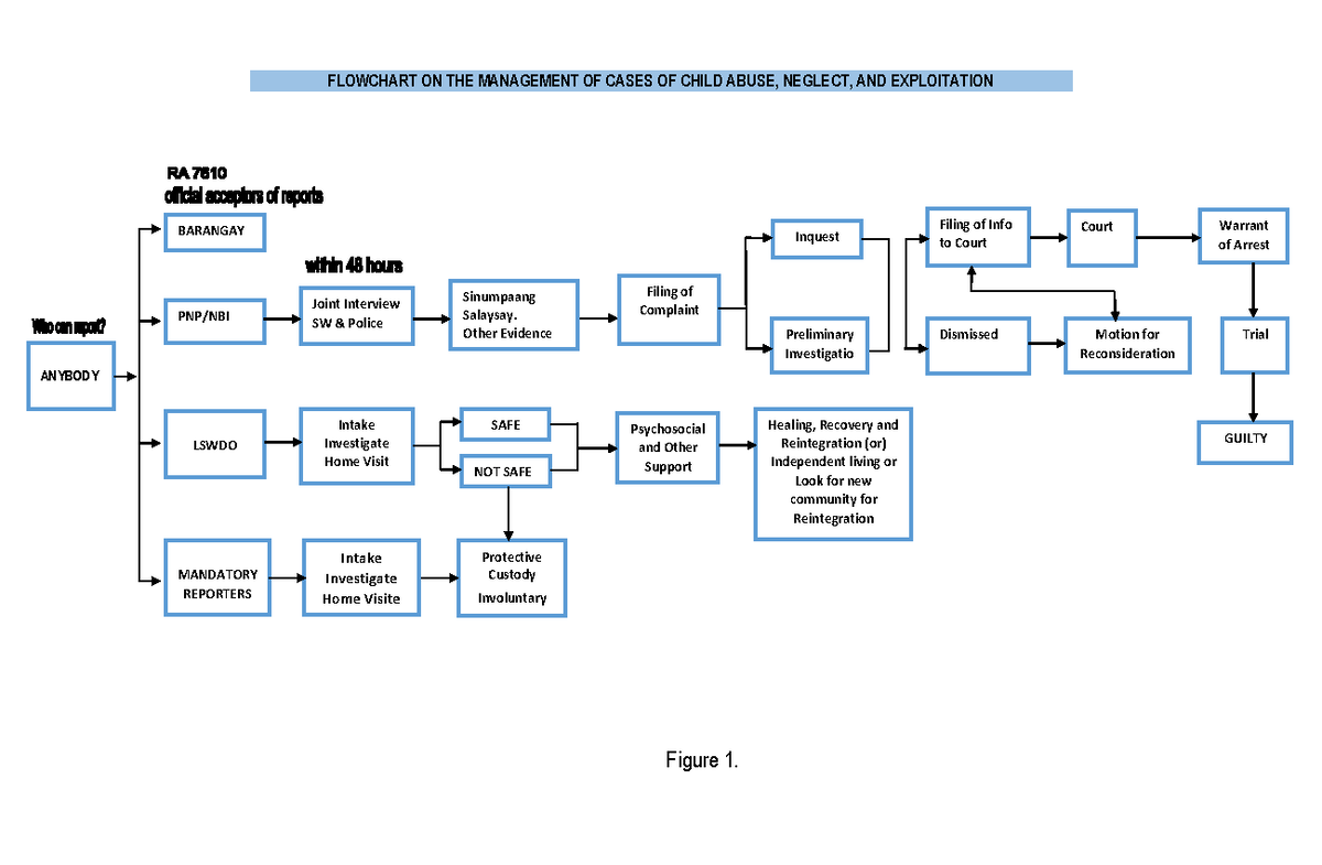 3.1.3c Flowchart ON THE Management OF Cases OF Child Abuse - FLOWCHART ON THE MANAGEMENT OF ...