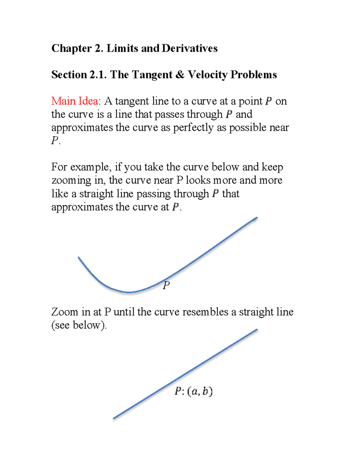 Math121Study Guide - Summary Engineering Calculus 1 - Chapter 2. Limits and Derivatives Section ...