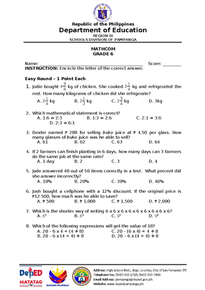 Science 6 Q3 Module 1 Weeks 1-2 Lessons 1-2 (24) - Quarter 3 Weeks 1 ...
