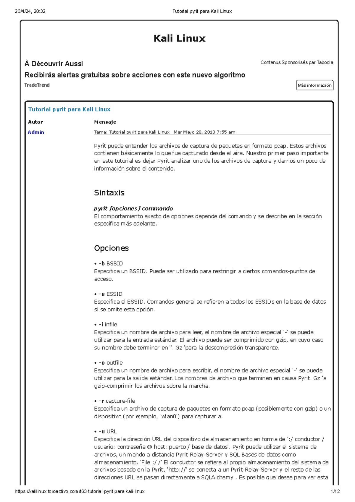 Tutorial pyrit para Kali Linux - Estos archivos contienen básicamente lo que fue capturado desde ...
