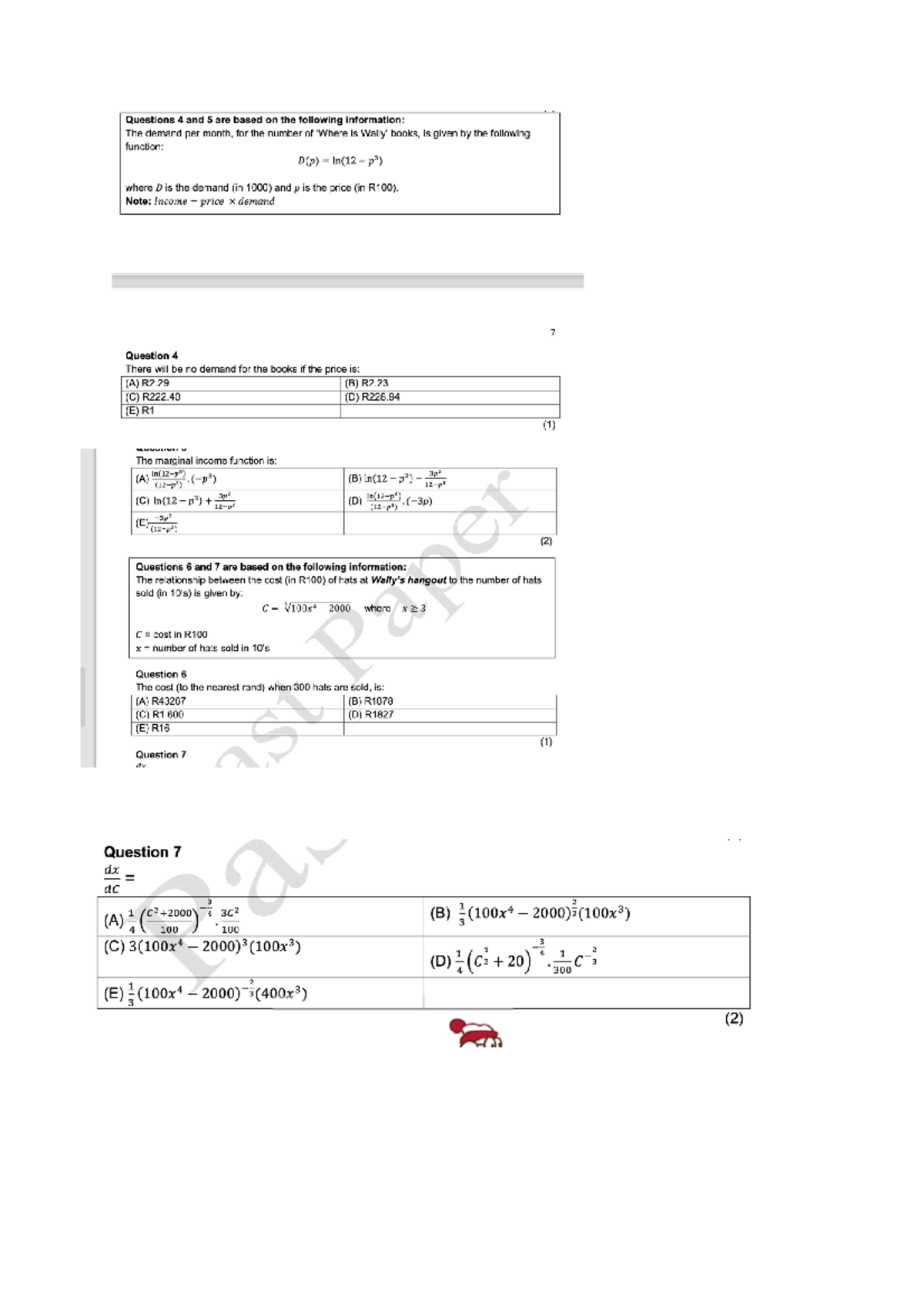 STK 121 Past Paper - Semester Test 1 - STK 120 - Studocu