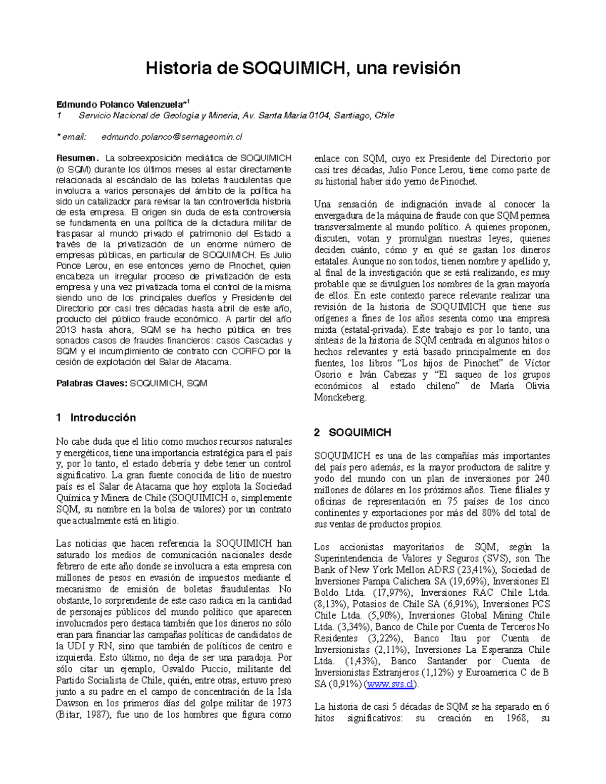 Historia de Soquimich una revision - Historia de SOQUIMICH, una ...