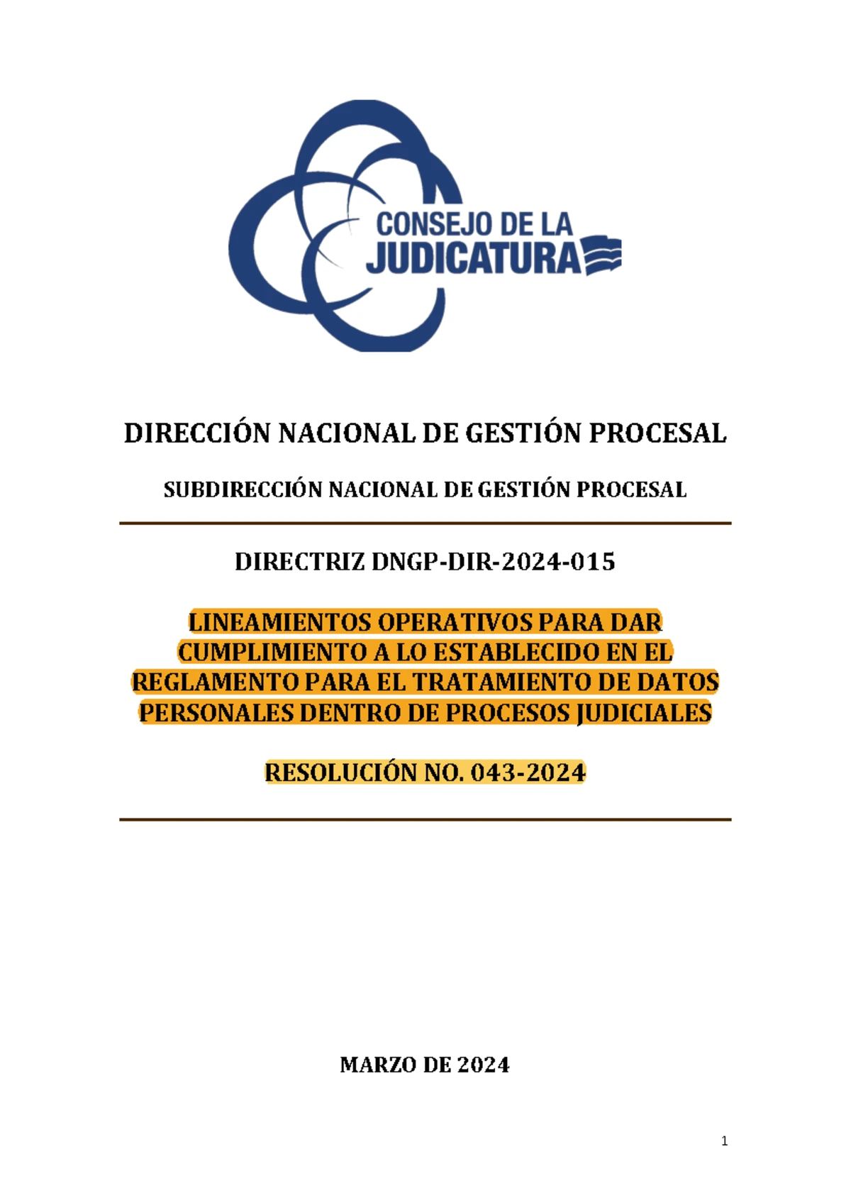 Ocultamiento DE Datos Satje Y FGE - Página 1 de 8 043 - 2024 RESOLUCIÓN ...