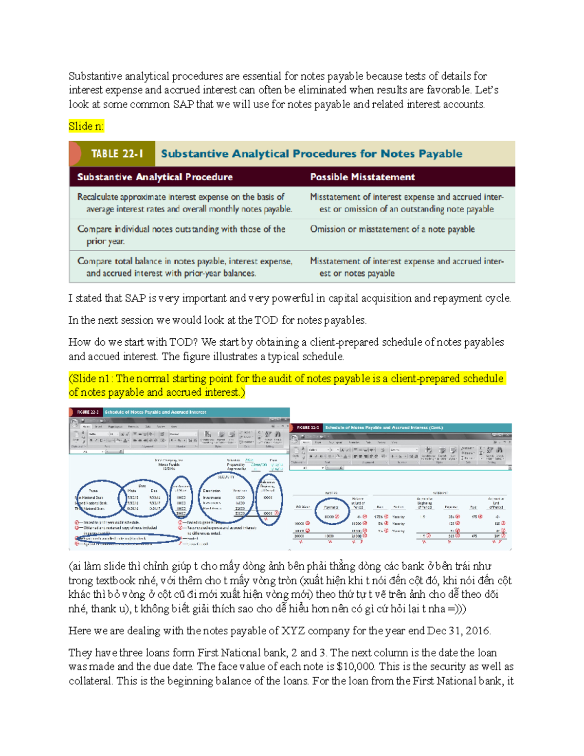 Present Financial Auditing - Substantive analytical procedures are ...
