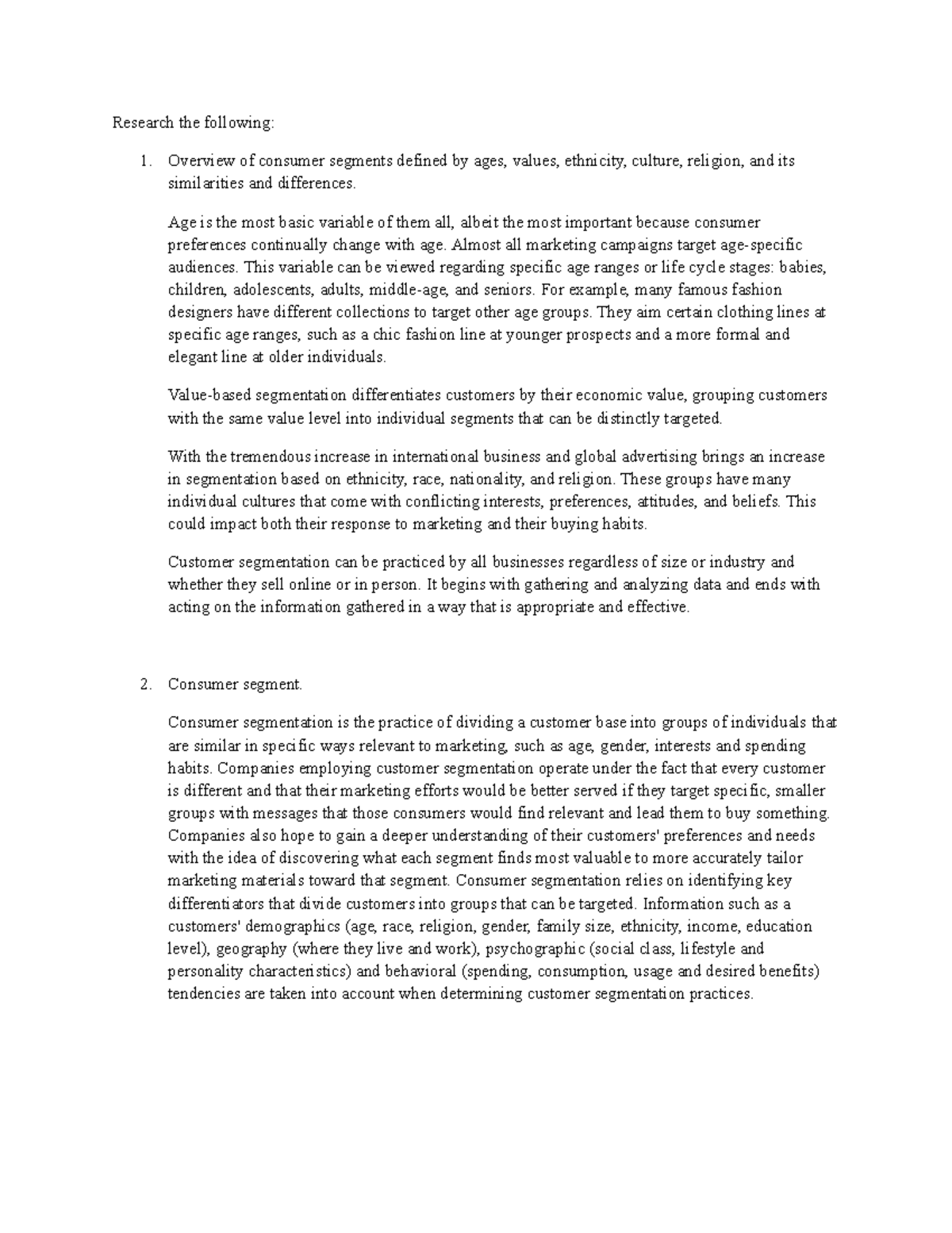 Ass 2 (etp) - special topics about tourism - Research the following ...