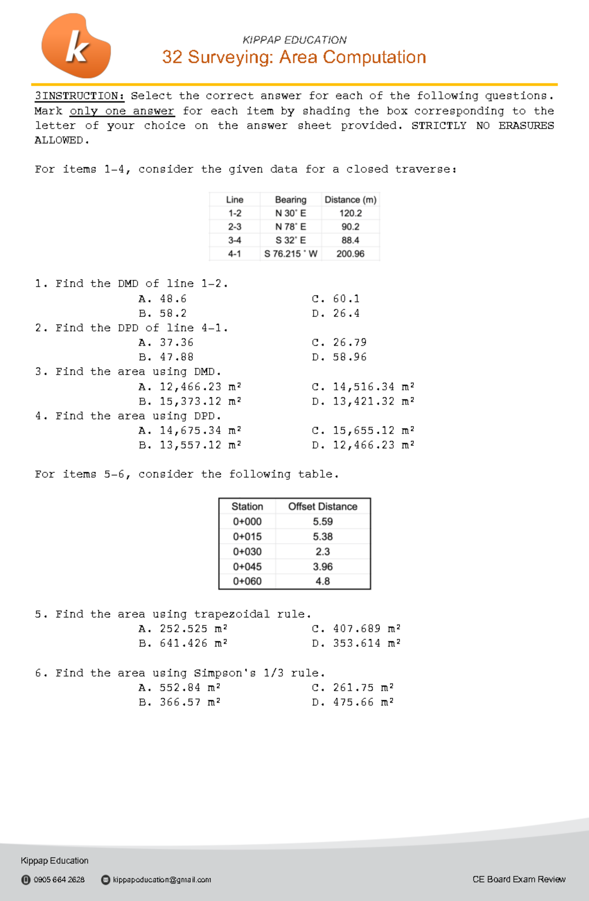 Kippap-Handout-MSTE (32 Surveying - Area Computation) - KIPPAP ...