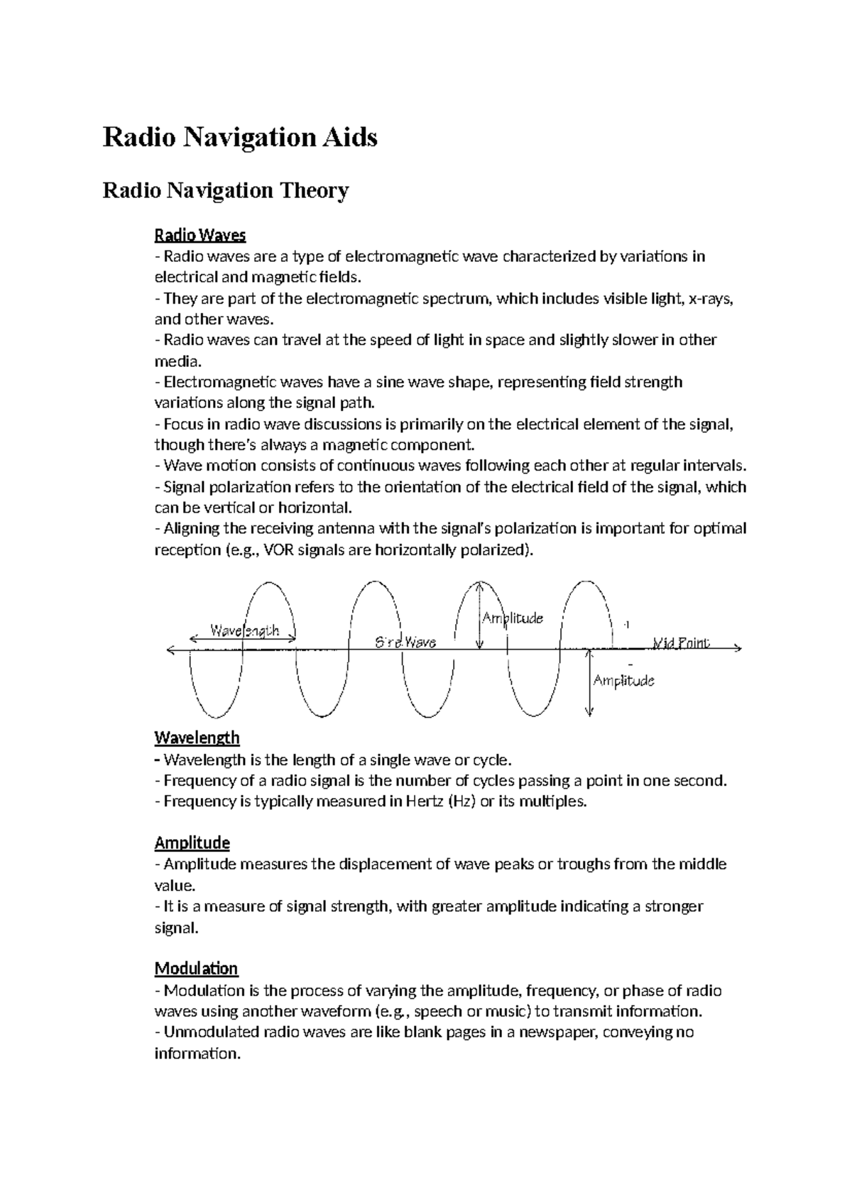 Radio Navigation Aids - Radio Navigation Aids Radio Navigation Theory ...