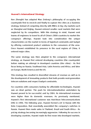 Huawei’s Core Competencies and Competitive Strengths - It is therefore ...