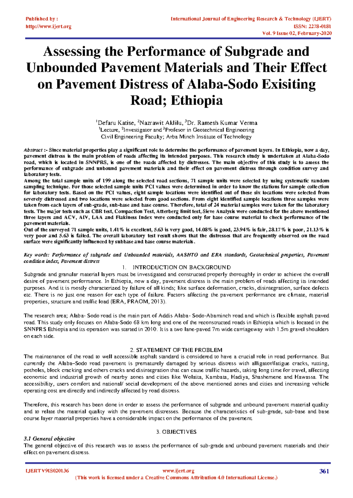 Assessing the performance of subgrade and unbounded pavement materials ...