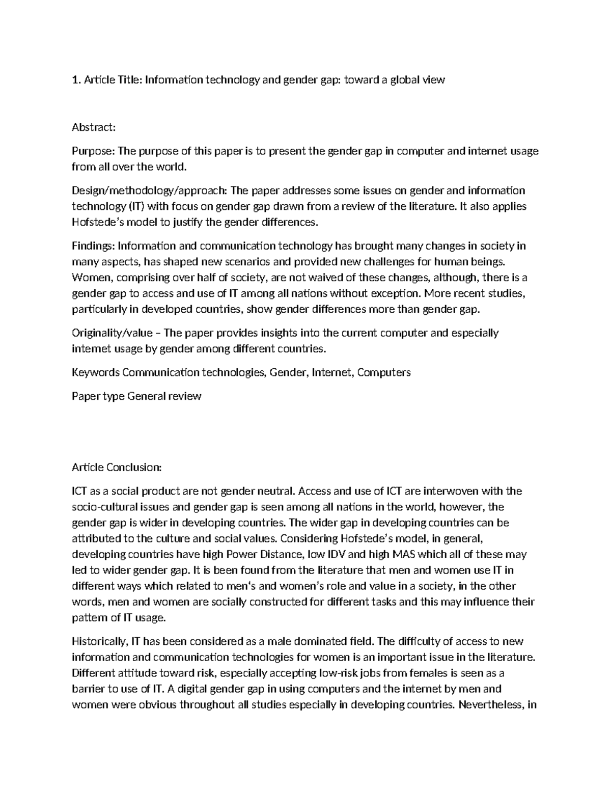 Khulasa of Human Resource Development policy of Pakistan and the Vision ...