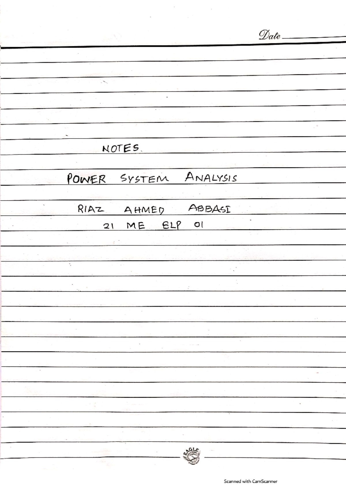 Power system analysis - Electrical power transmission - Studocu