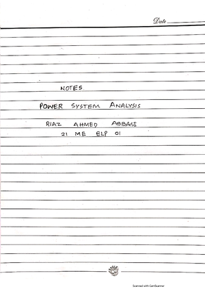 Power System Analysis Assignment - Assignment Of Power System Analysis Submit to :- Dr. Ali ...