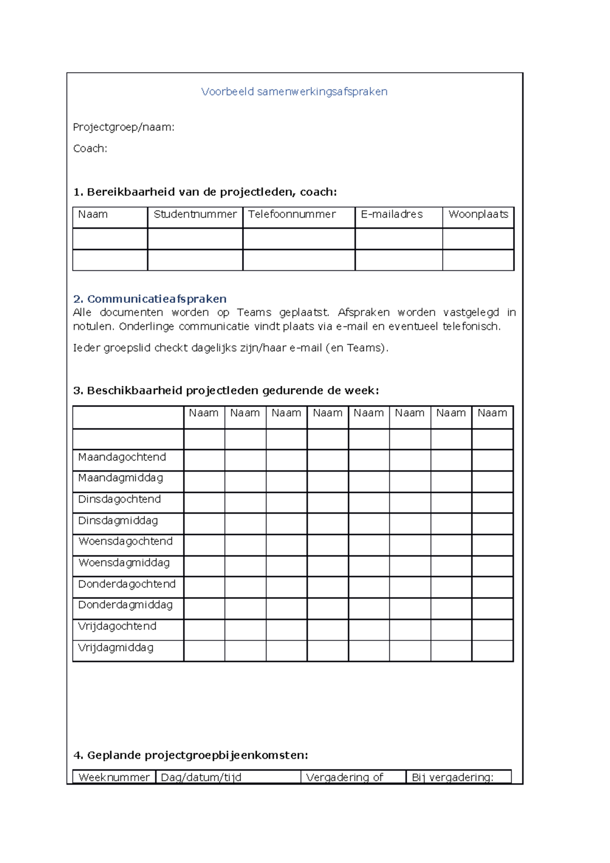 2223 B08IDT - Voorbeeld samenwerkingscontract - Voorbeeld ...