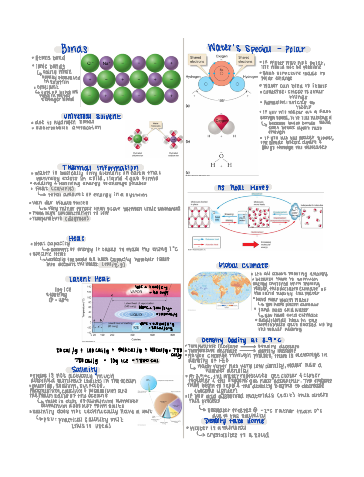 Properties of Water - Dr. Slattery Marine Science - MAR-200 - Studocu