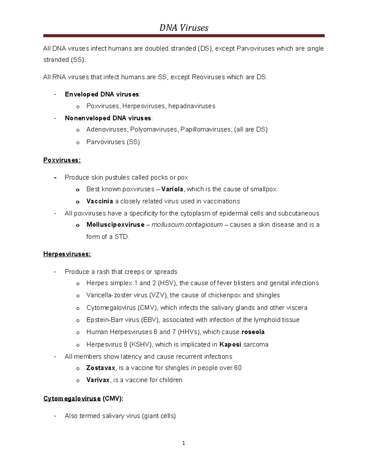 DNA Viruses That Infect Humans - DNA Viruses All DNA viruses infect ...