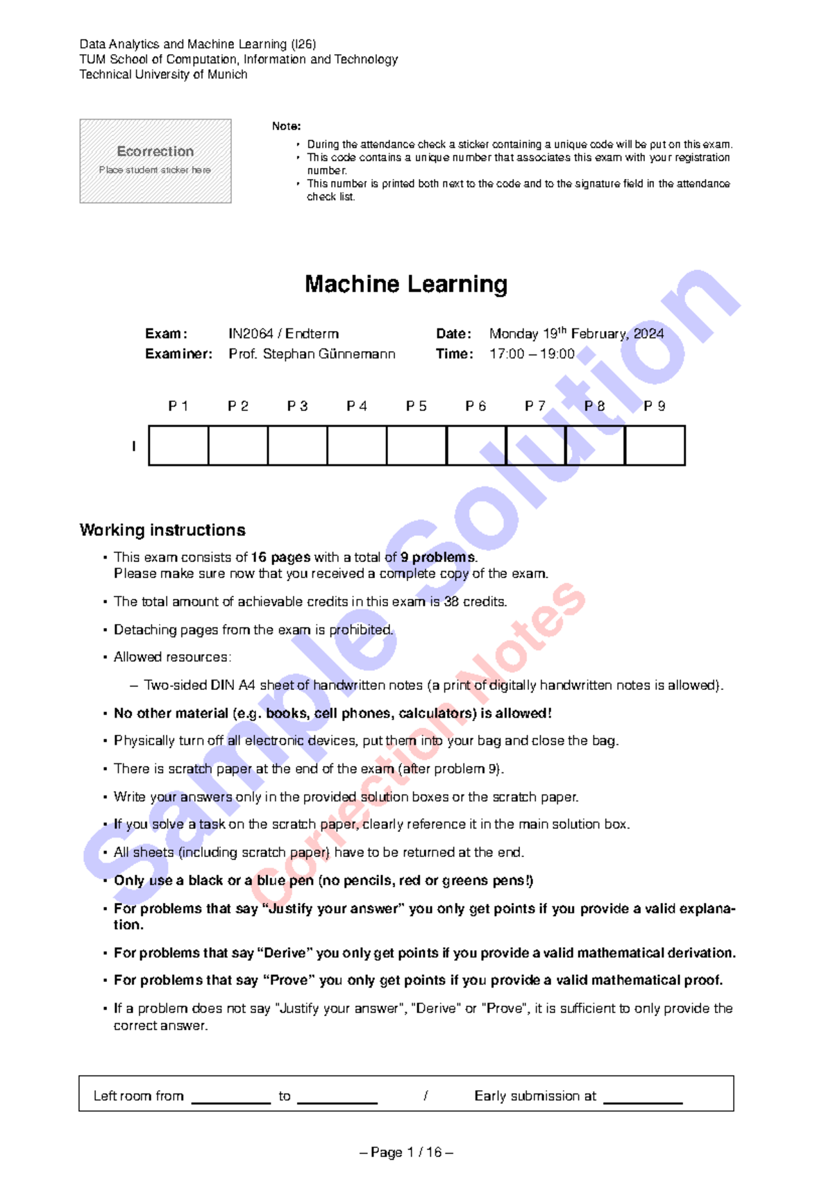 Mlws2324solution Sample Solution Correction Notes Data Analytics And Machine Learning I26