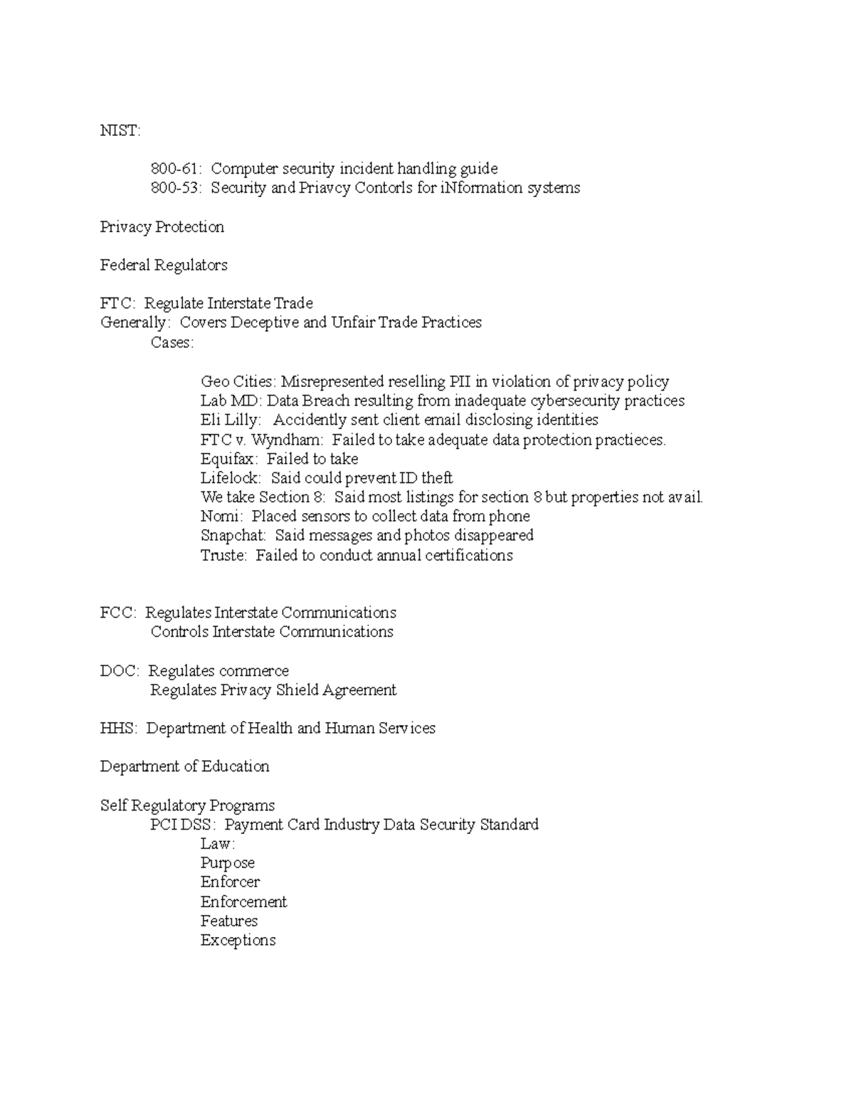 NIST - NIST FRamework information - NIST: 800-61: Computer security ...