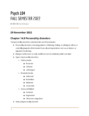 Psych 104 Notes-2 - Clark notes - Psych 104 FALL SEMTER 2022 INSTRUCTOR ...
