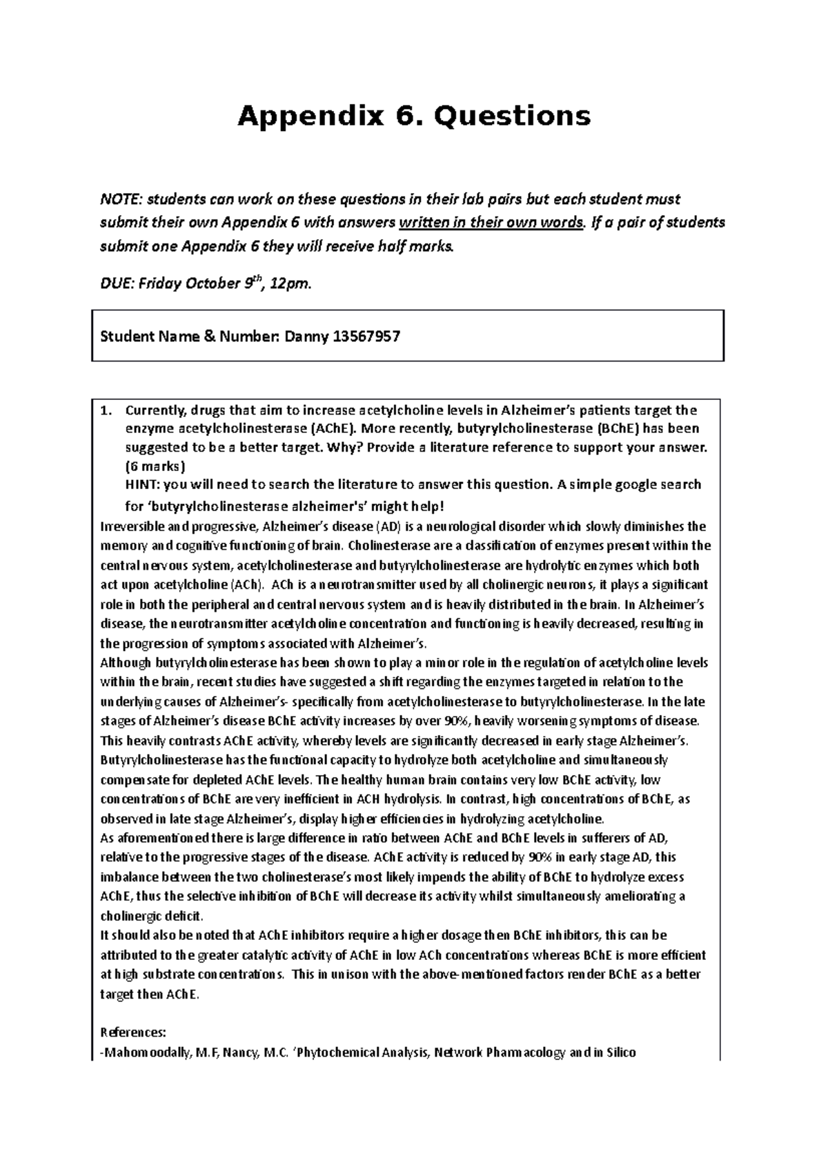 Appendix 6 - Questions are answered thoroughly, a good foundation to ...