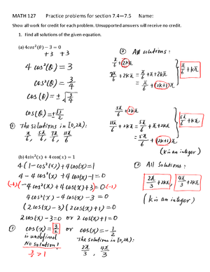 Week 9 - Use this for practice for future exams and for studying ...