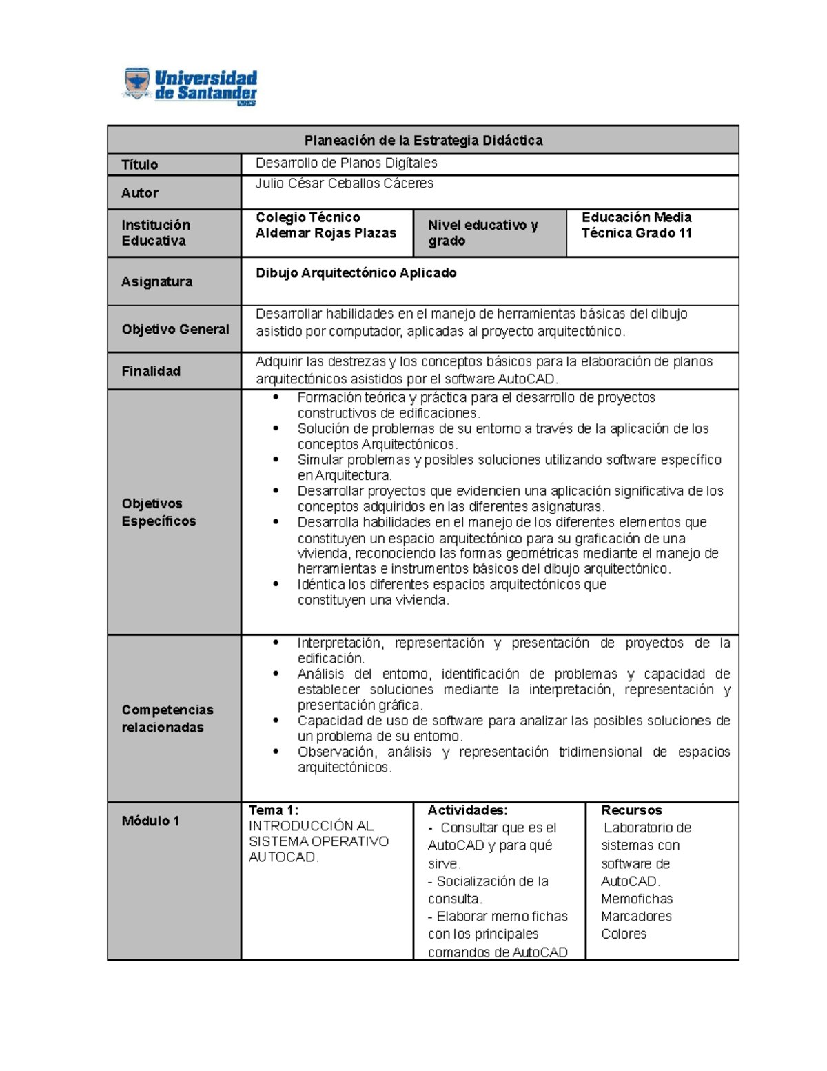 Formato Planeacion Estrategia Didáctica - Planeación de la Estrategia ...