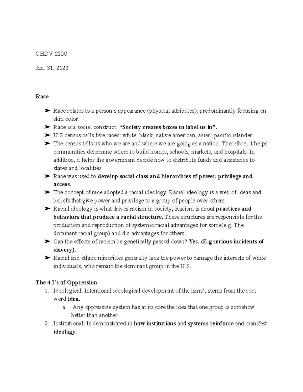 CHDV 2250 LN 22' - CHDV 2250 Jan. 31, 2023 Race Race relates to a ...