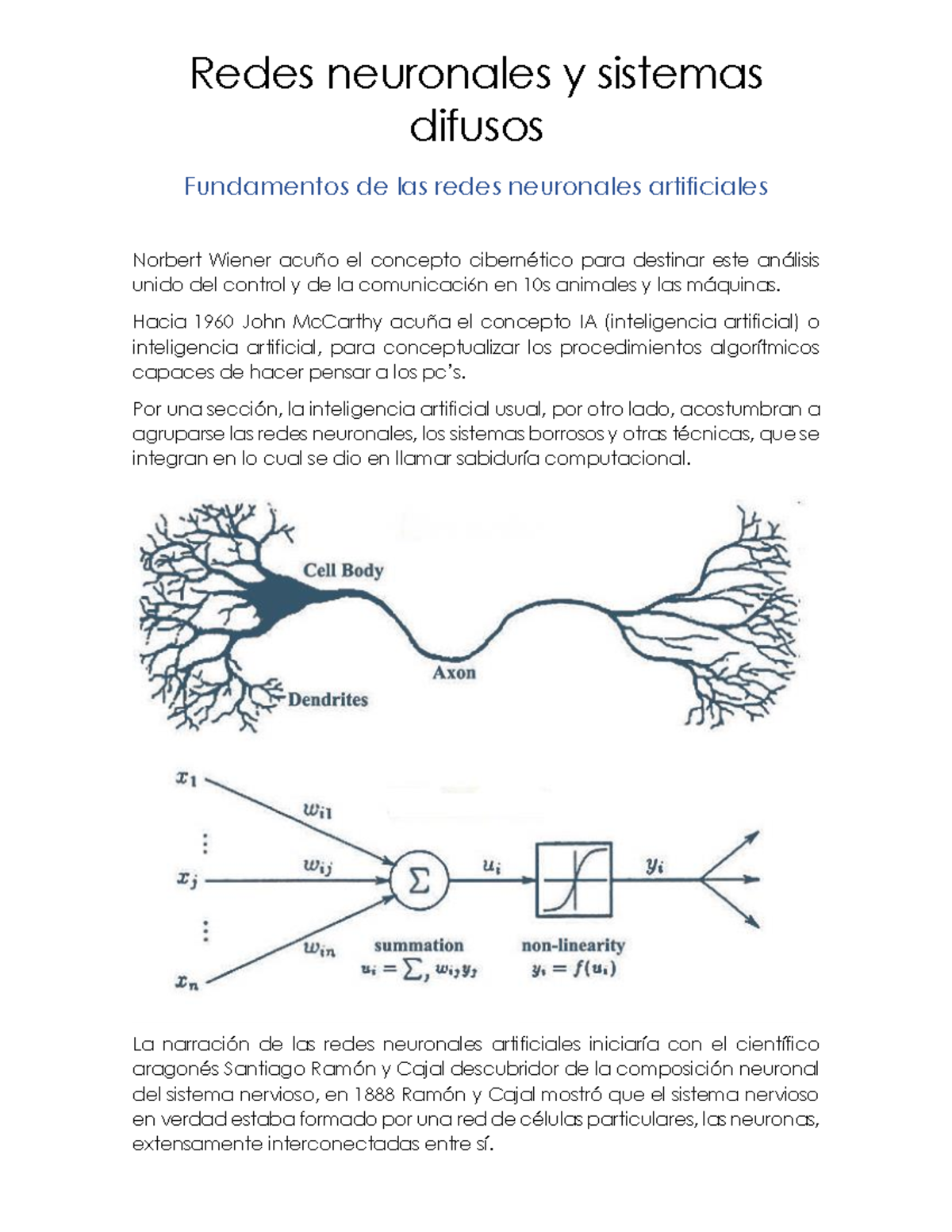Redes Neuronales - Hacia 1960 John McCarthy acuña el concepto IA ...