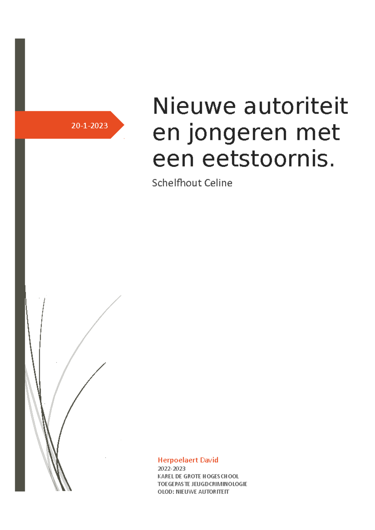 Paper Nieuwe Autoriteit Celine Schelfhout - 20-1- Nieuwe autoriteit en ...