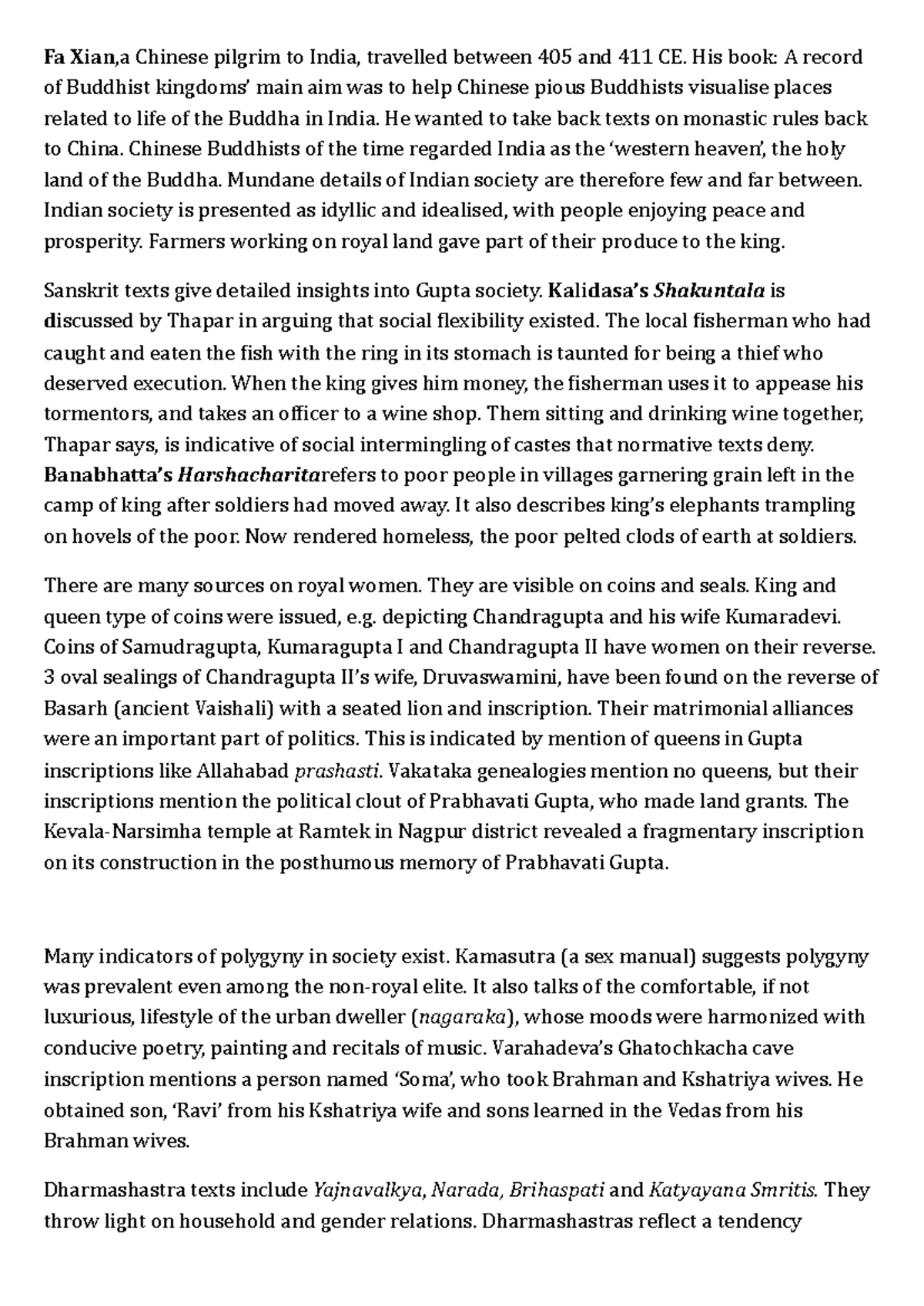 Varna Jatis and Marriage - Fa Xian,a Chinese pilgrim to India ...