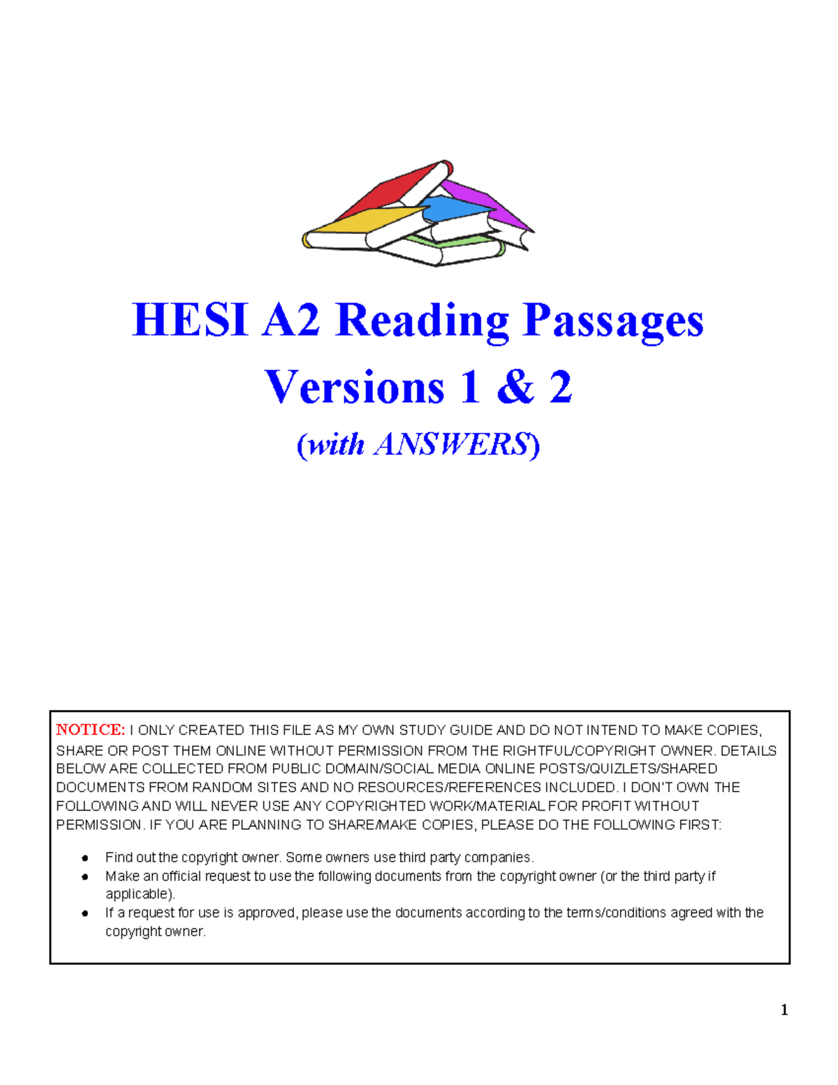 HESI A2 Reading Passages Versions 1 2 WITH Answers HESI A2 Reading hesi-a2-reading-passages-versions-1-2-with-answers-hesi-a2-reading