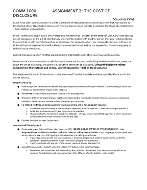 COMM 1000 Brevity Assignment - COMM 1000 BREVITY ASSIGNMENT 40 points ...