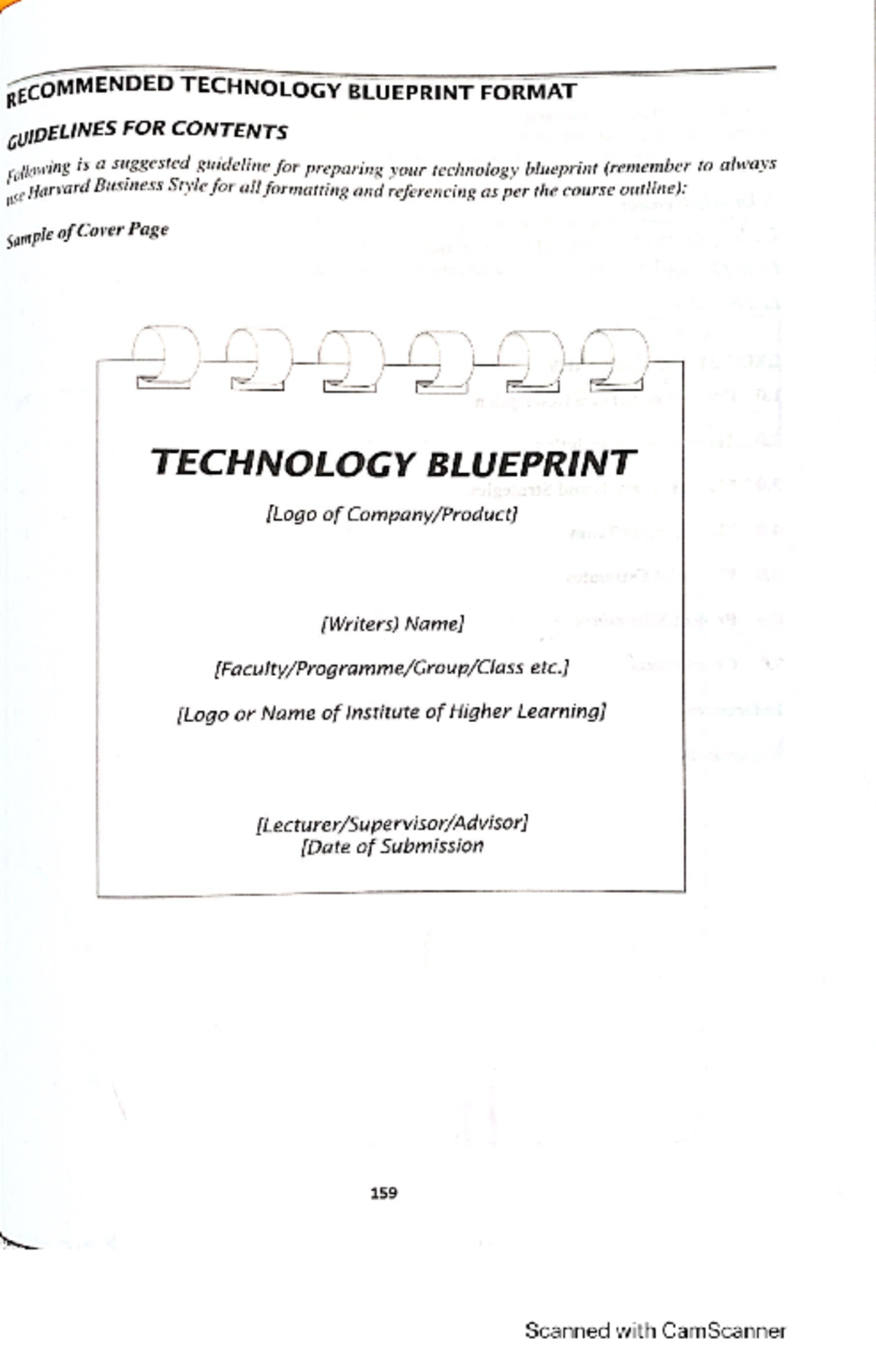 Blueprint Guidelines - lecturer notes - Fundamentals of ...