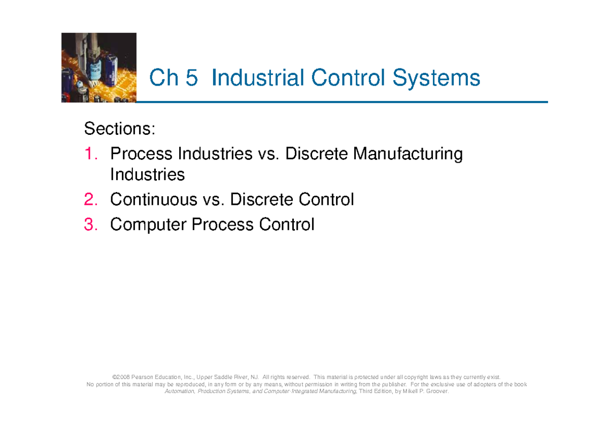 Ch05 - lecture notes for CIM course - ©2008 Pearson Education, Inc ...