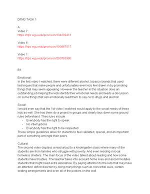 DLM2 TASK 1 Equity Pedagogy revised - A1: I grew up in a somewhat poor ...