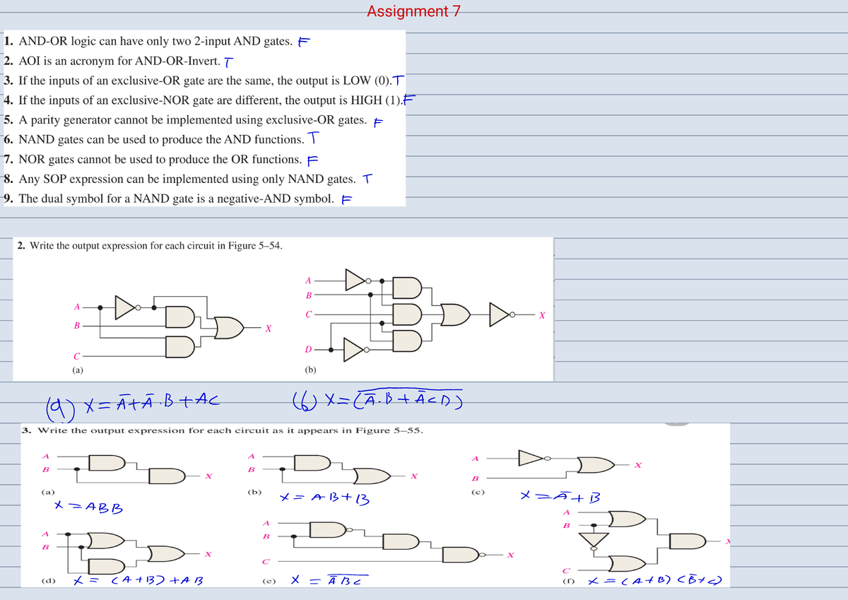 Assignments 7 - this is Chapter 5 problems - Digital electronics - Studocu