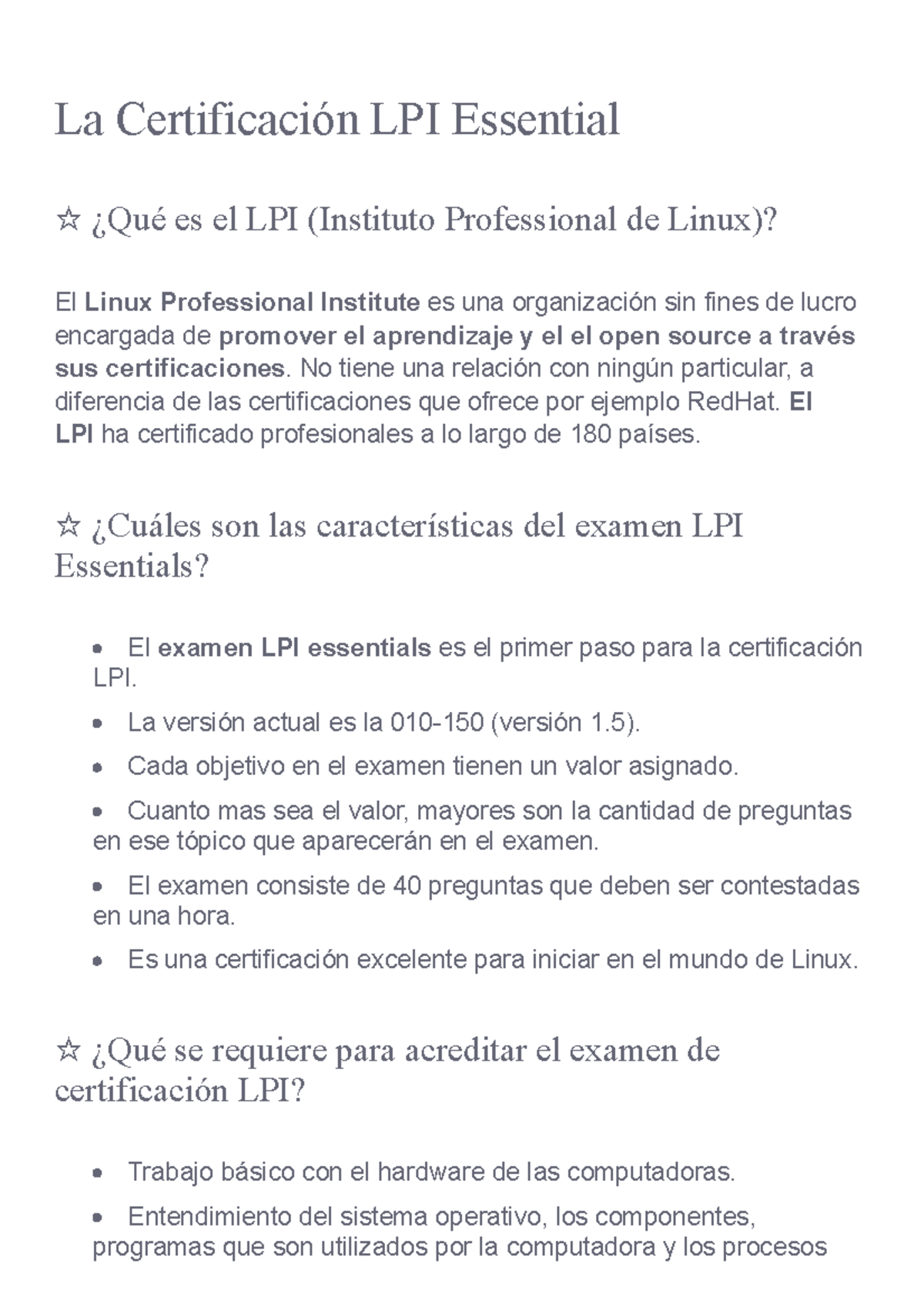 🔥 La Certificación LPI Essential - La Certificación LPI Essential ...