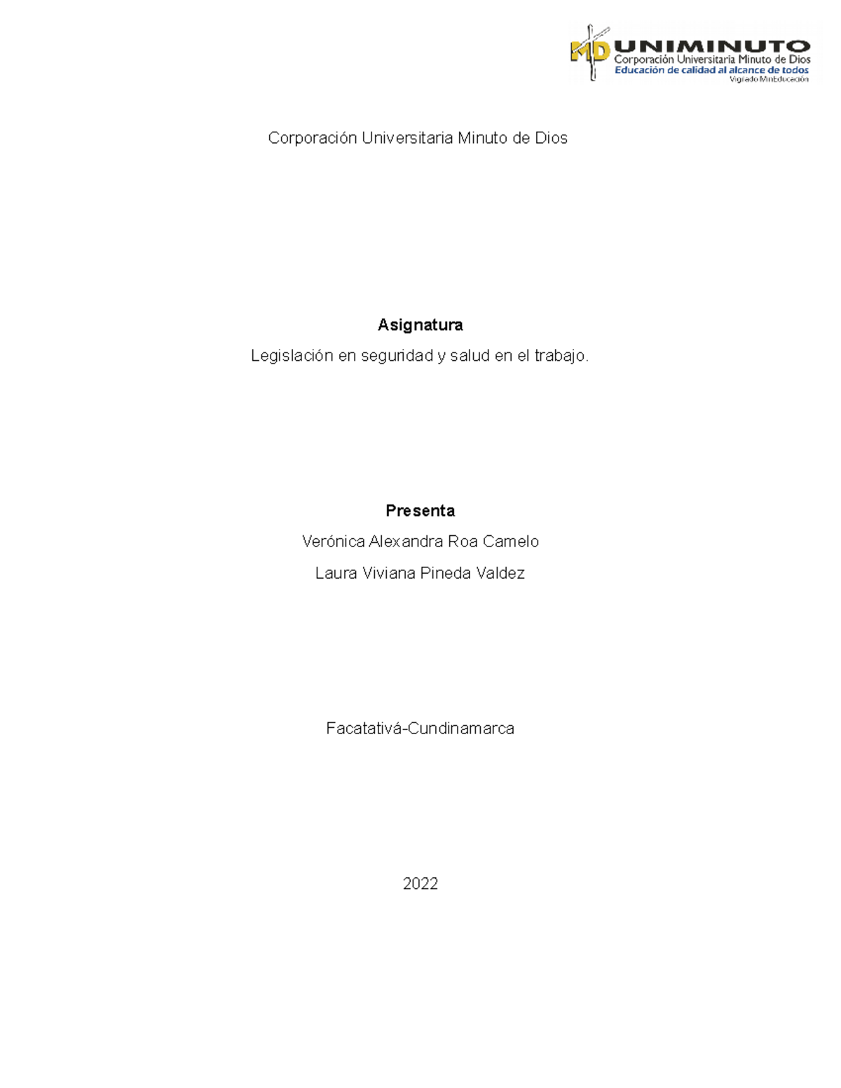 Actividad 6 - Veronica ROA - Laura Pineda - seguridad y salud en el ...