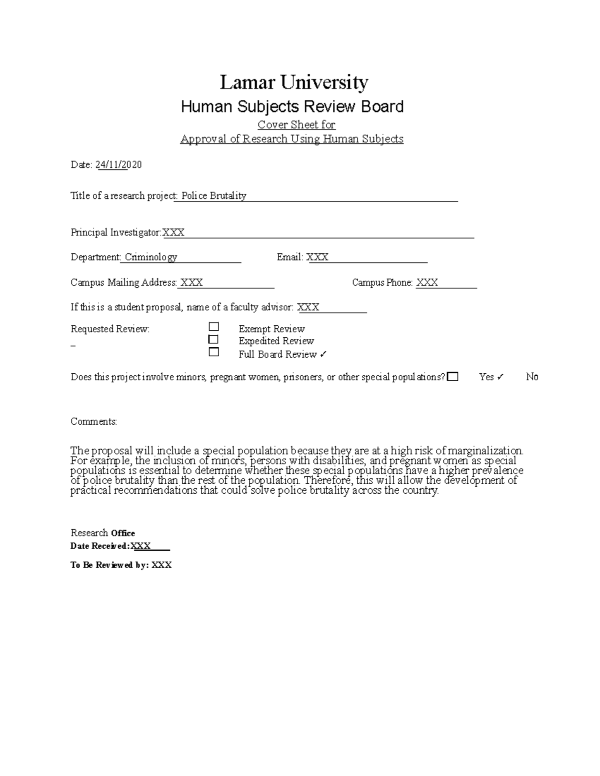 S#2009 1321 IRB Writable(2020 ed) - Human resourse management - KU ...