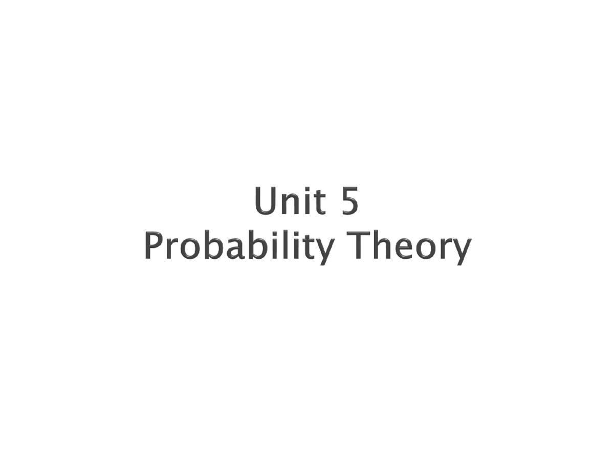 Unit 5 Notes 1 pp - Variability and Randomness Statistics involves the ...