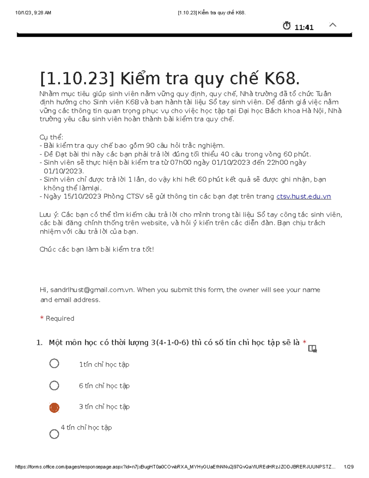kiểm tra SHCD có đáp án cho sinh viên - [1.10] Kiểm tra quy chế K68. Nhằm mục tiêu giúp sinh ...