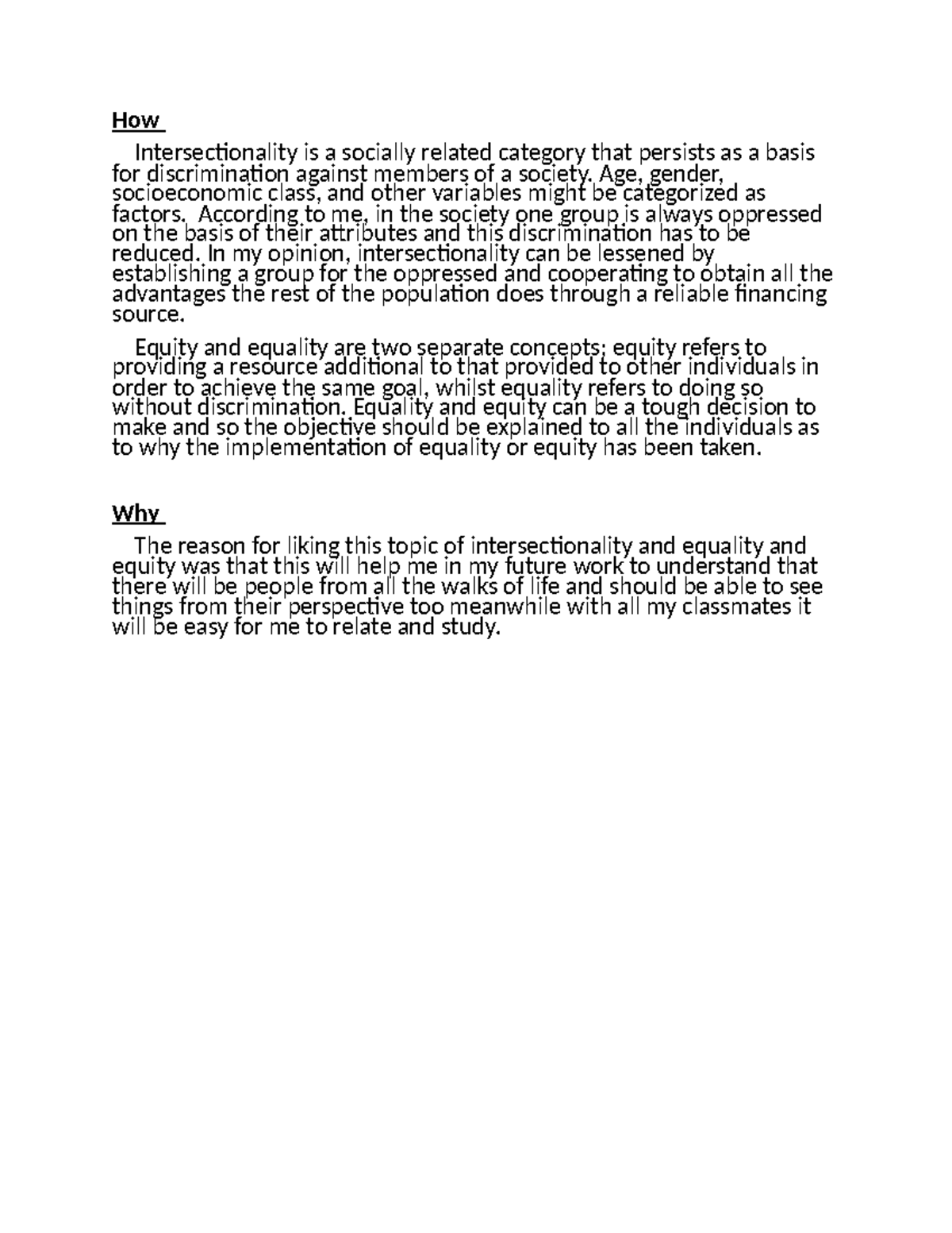 Reflective journal, working with cultural differences - How ...