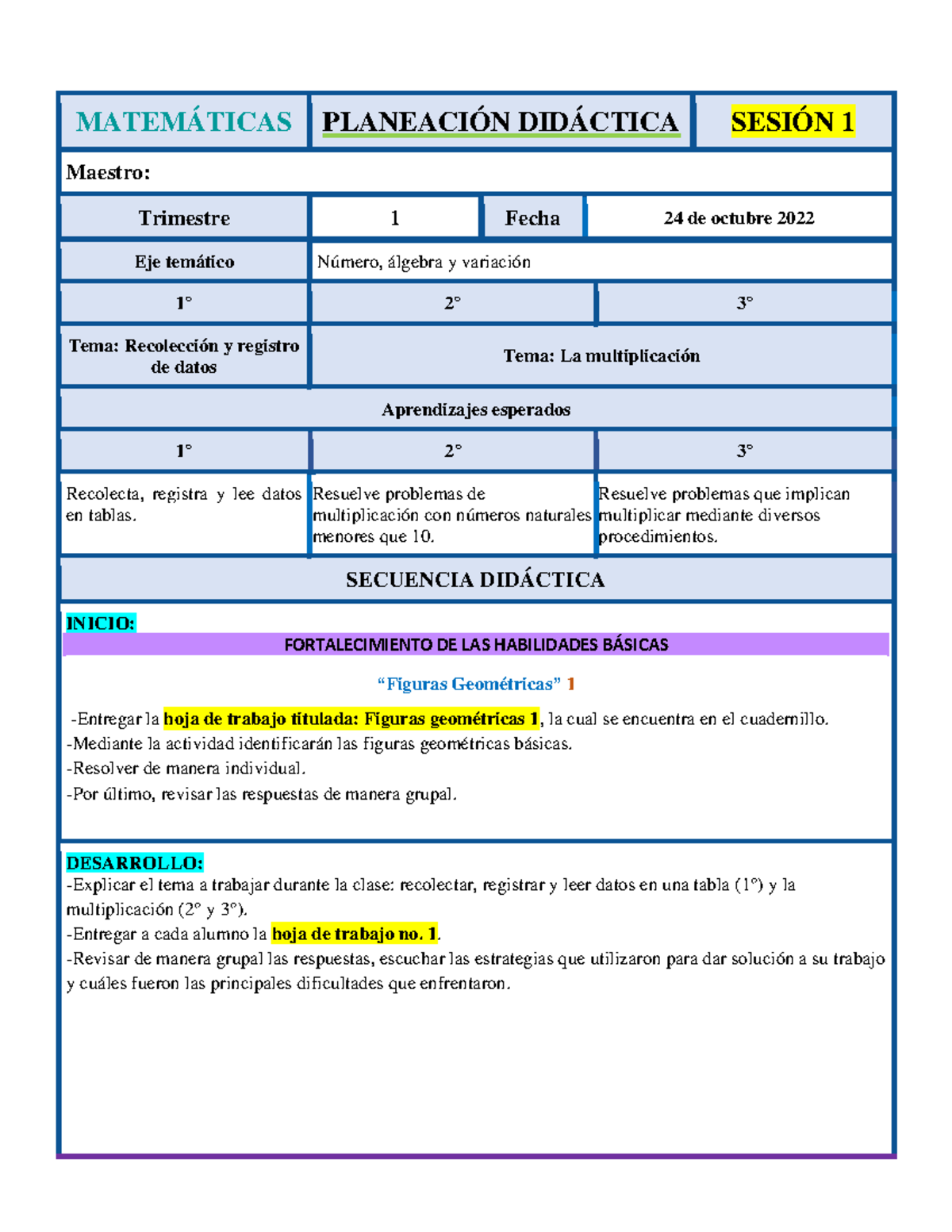 Planeacion Semana 6 - planecaion multigrado - MATEMÁTICAS PLANEACIÓN ...