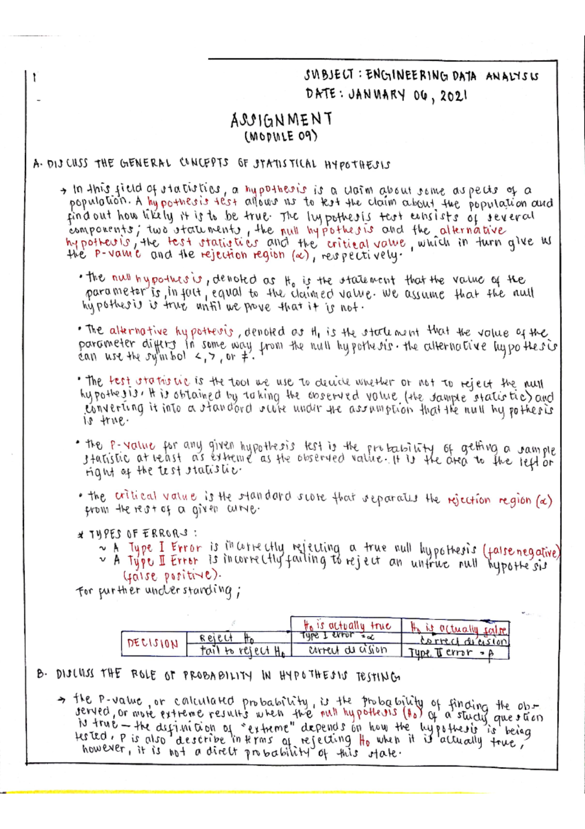 EDA As#9 - Problem Solving/Essay - Mechanical Engineering - NVSU - Studocu