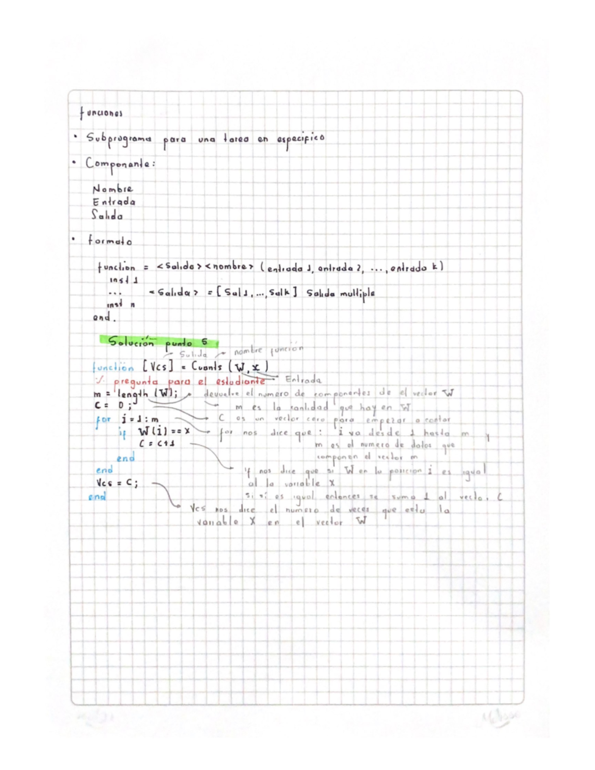 explicacion de un codigo en matlab, a partir de las funciones ...
